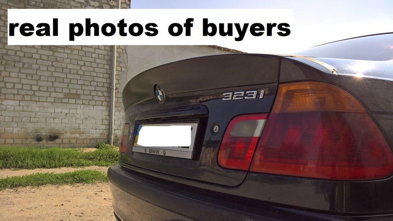 BMW E46 Rear CSL Spoiler M3 Bmw E46 Sedan Spoiler Lip 4 Door - Etsy