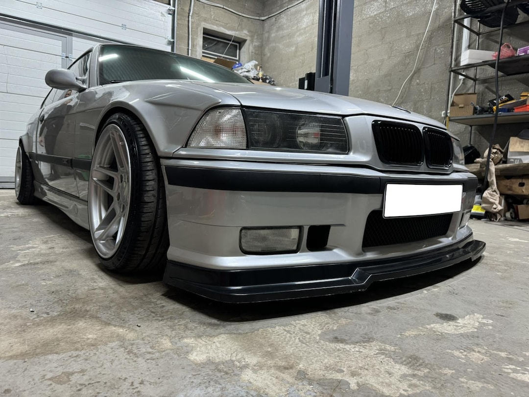 Bmw E36 GT Style Front Lip Spoiler M3 Bumper Splitter Abs Plastic Plastic Gloss - Etsy