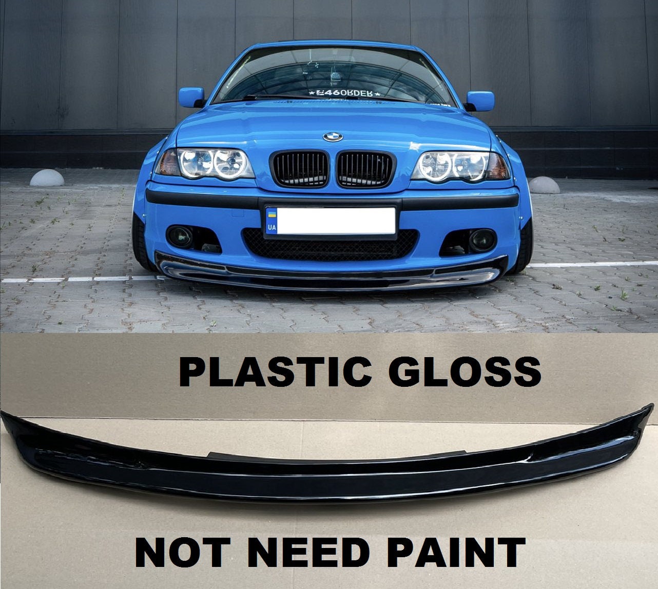BMW E46 M-tech 2 Front Bumper Lip Splitter Spoiler Trunk CSL - Etsy