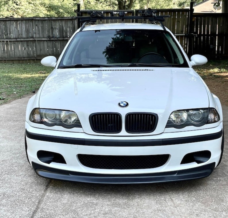 Bmw E46 Front Lip CSL Spoiler MSPORT Bumper Splitter Front Diffuser ...