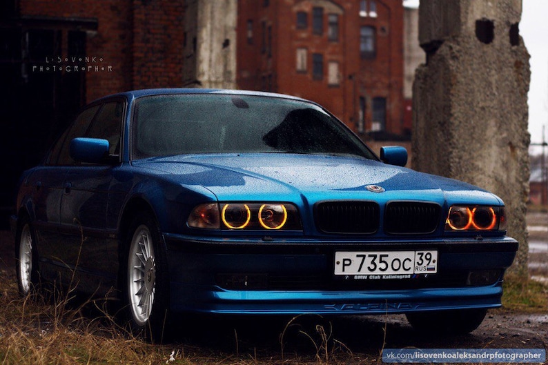 BMW E38 Alpina Style Tuning Front Bumper Apron Full Splitter Lip ...