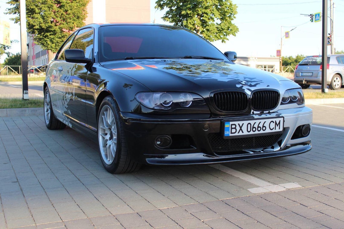 Bmw E46 Csl Front Lip Spoiler M3 Bumper Splitter CSL Style Abs Plastic ...