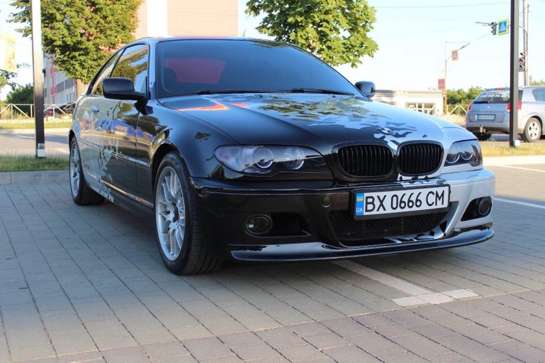 Bmw E46 Csl Front Lip Spoiler M3 Bumper Splitter CSL Style Abs Plastic ...