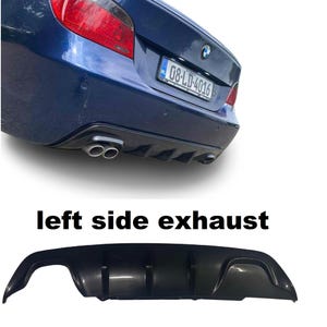 BMW E60 E61 Rear Bumper Diffuser for Msport Bumper Lip Splitter LIP ...