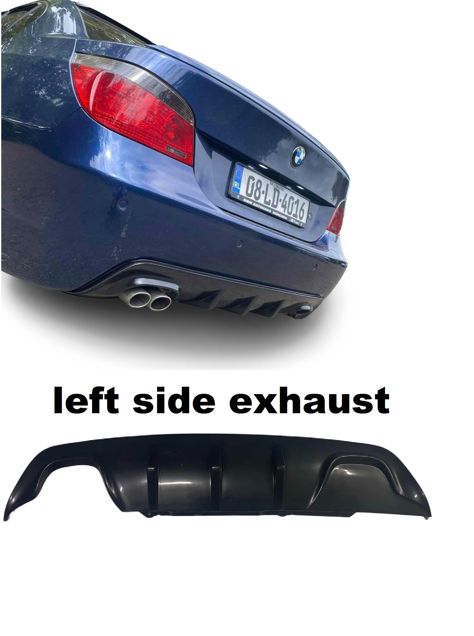 BMW E60 E61 Rear Bumper Diffuser for Msport Bumper Lip Splitter LIP ...