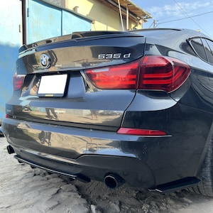 Bmw F07 Set Front Lip Rear Trunk Spoiler Rear Diffuser Sides Panel for ...