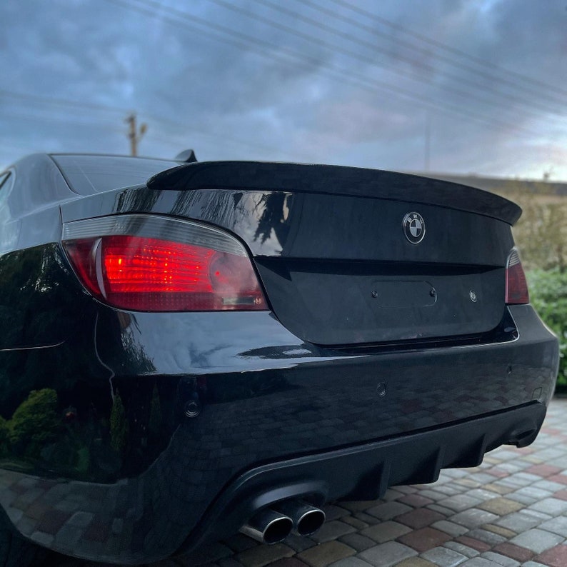 BMW E60 E61 Rear Bumper Diffuser for Msport Bumper Lip Splitter LIP ...