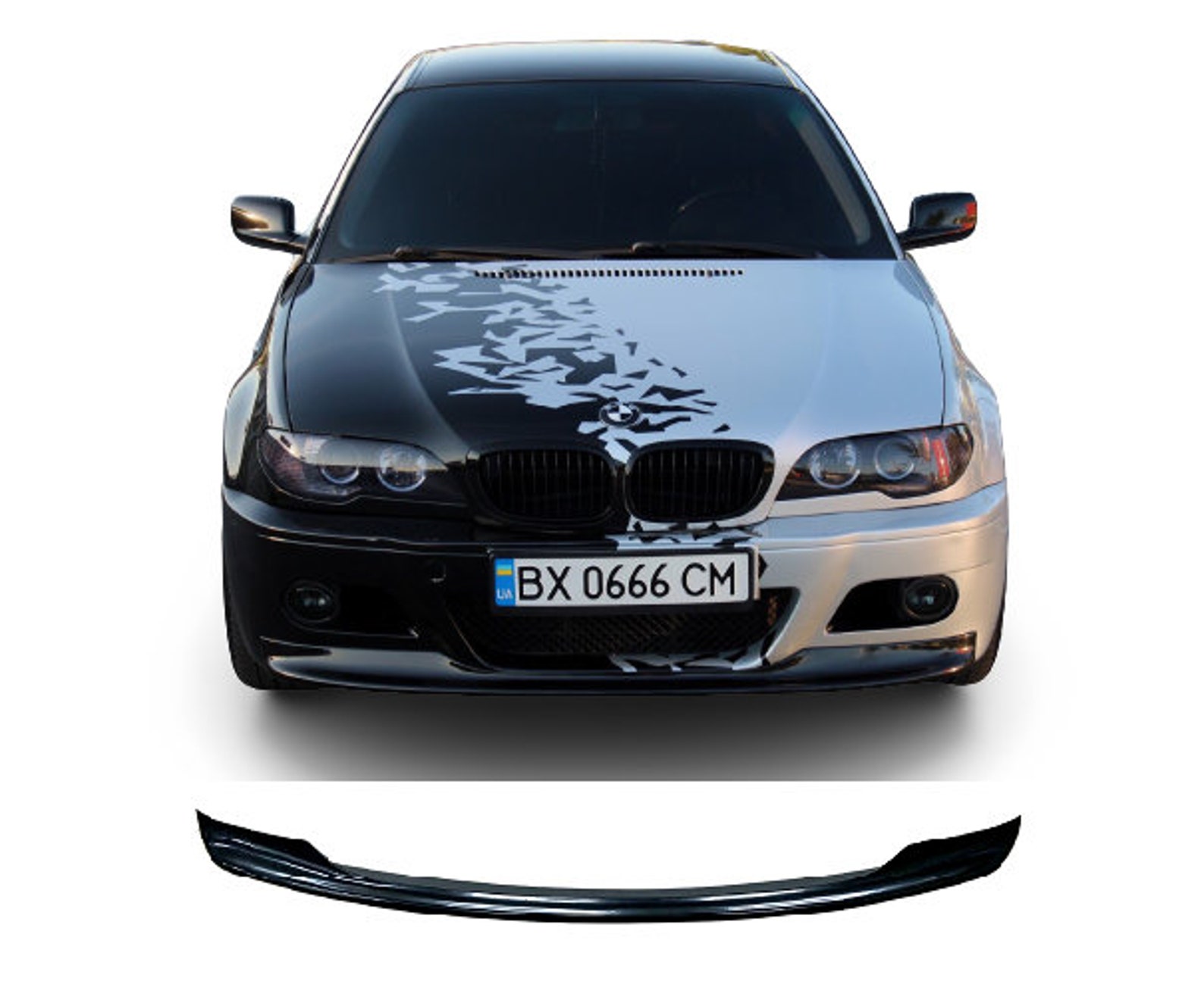 Bmw E46 Csl Front Lip Spoiler M3 Bumper Splitter CSL Style Abs - Etsy