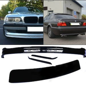 Bmw E38 Alpina Front Bumper Lip Spoiler + for Window + Headlights Pads ...