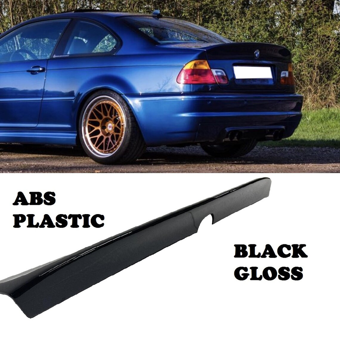 Bmw E46 Csl Lip Spoiler Coupe CSL M3 Bmw E46 2 Doors Trunk - Etsy