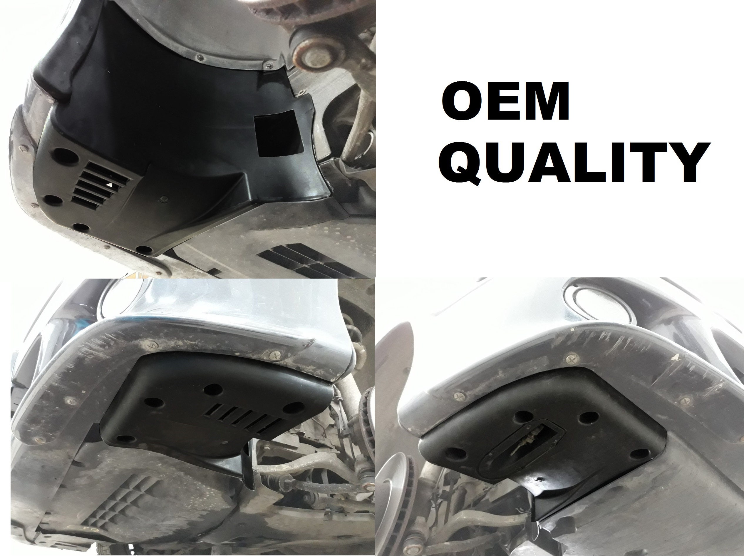 BMW E39 M5 L+R Pp Plastic Front M Bumper SPLASH PANEL Pork Chops Splash ...