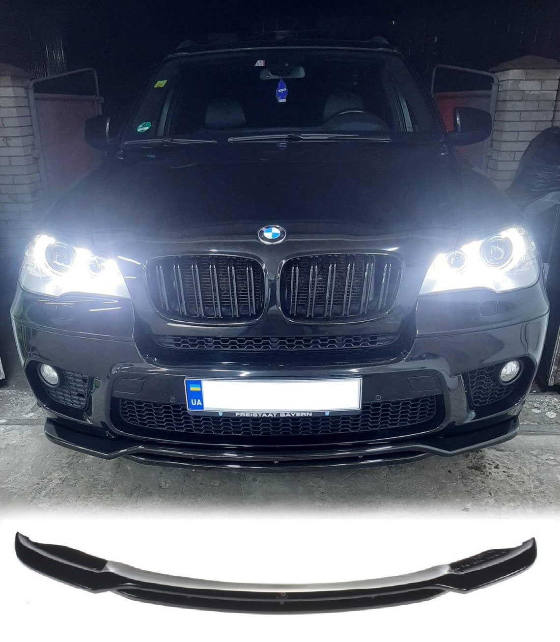 BMW X5 E70 Front Lip Bumper Lip Spoiler for MSPORT Bumpers for 11-13 Front Splitter - Etsy