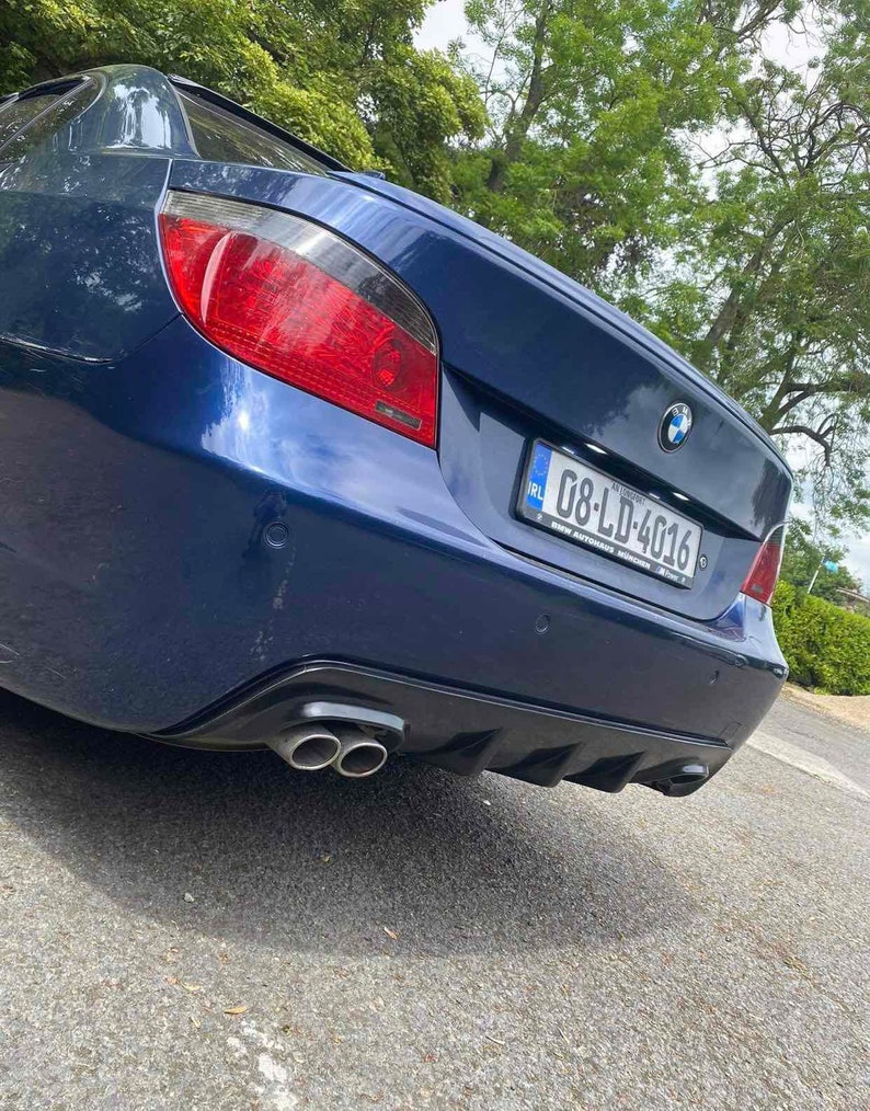 BMW E60 E61 Rear Bumper Diffuser for Msport Bumper Lip Splitter LIP ...