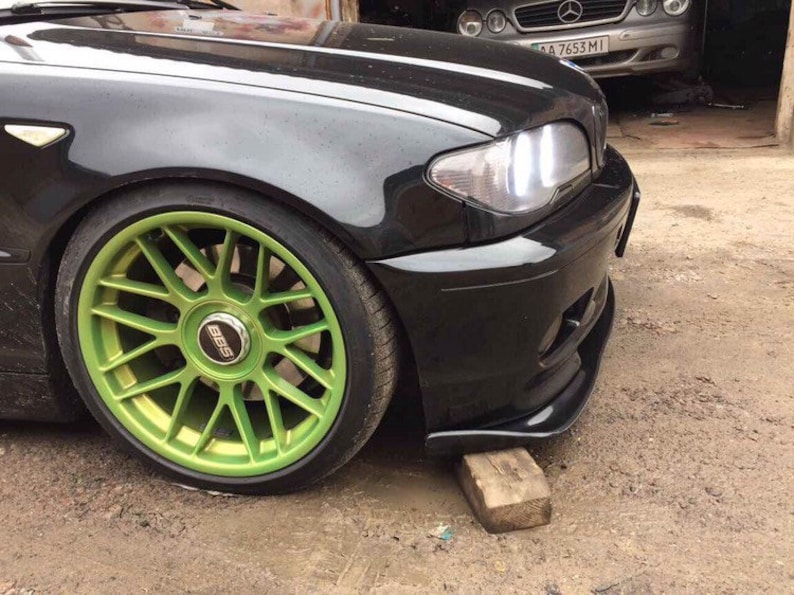 BMW E46 Splitter Front Bumper M-tech2 Msport Bumper Splitter Lip Spoiler Fit With Sedan and ...