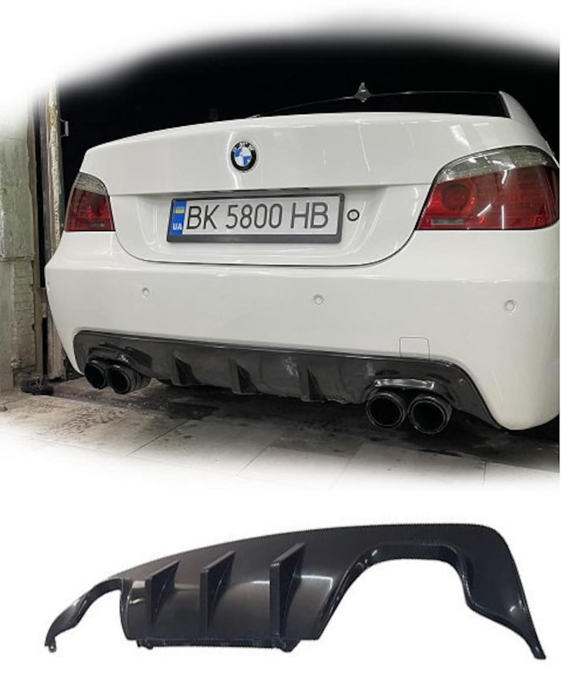 BMW E60 Rear Bumper Diffuser Lip Splitter M5 LIP Spoiler - Etsy