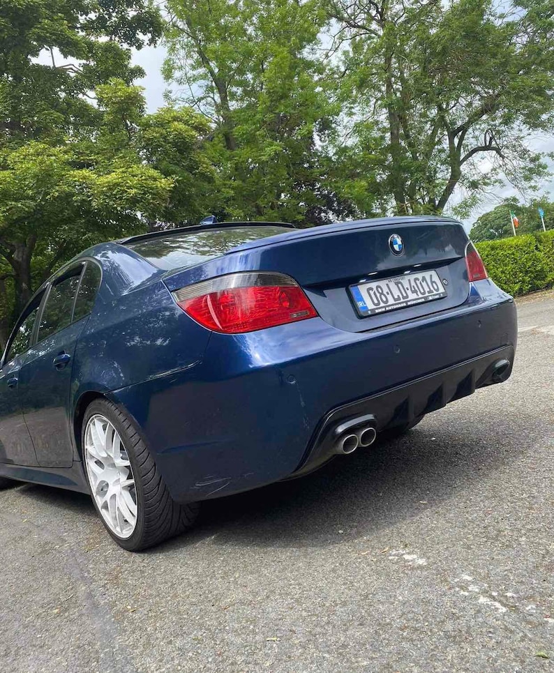 BMW E60 E61 Rear Bumper Diffuser for Msport Bumper Lip Splitter LIP ...