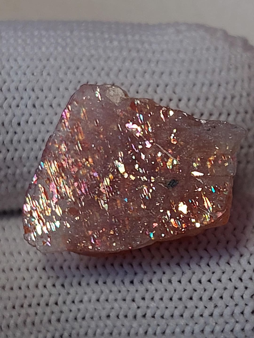 Raw Confetti Sunstone Crystal / Natural Rough Sunstone / Glittery ...