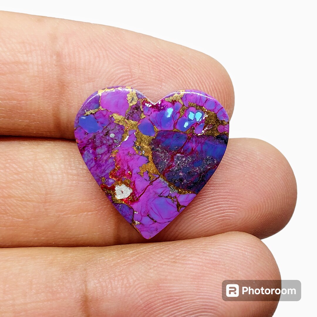 American Purple Mohave Copper Turquoise, Heart Shape Purple Mohave ...