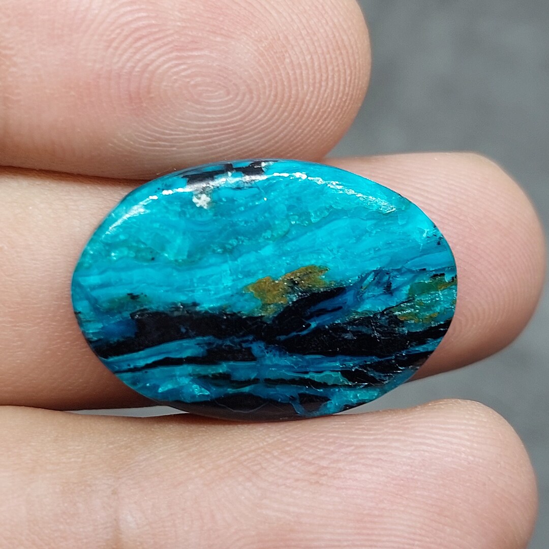 Rare Natural Opalina Cabochon, Opalina Gemstone [ 13.90 Cts & 26 X 17 X 04 MM ] - Etsy