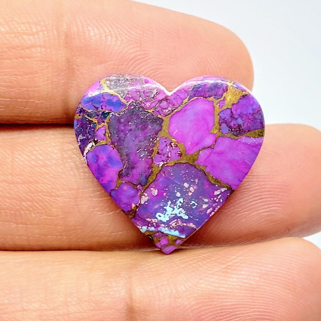 American Purple Mohave Copper Turquoise, Heart Shape Purple Mohave ...