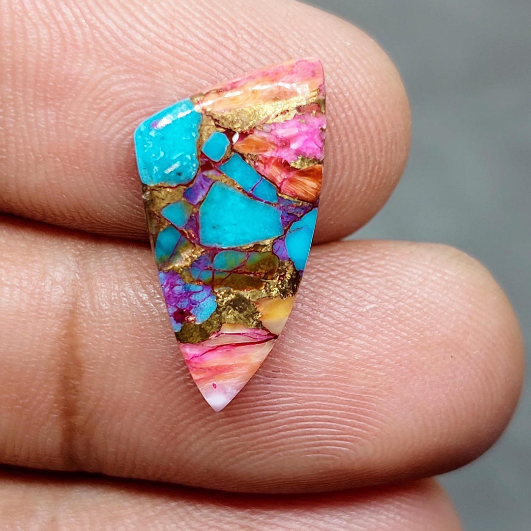 Pink Spiny Oyster Turquoise, Fancy Shape Arizona Pink Spiny Oyster ...