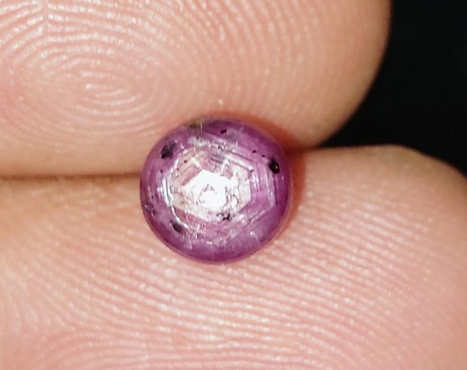 Geometric Pattern Natural Red Star Ruby Cabochon, Red Star Ruby ...