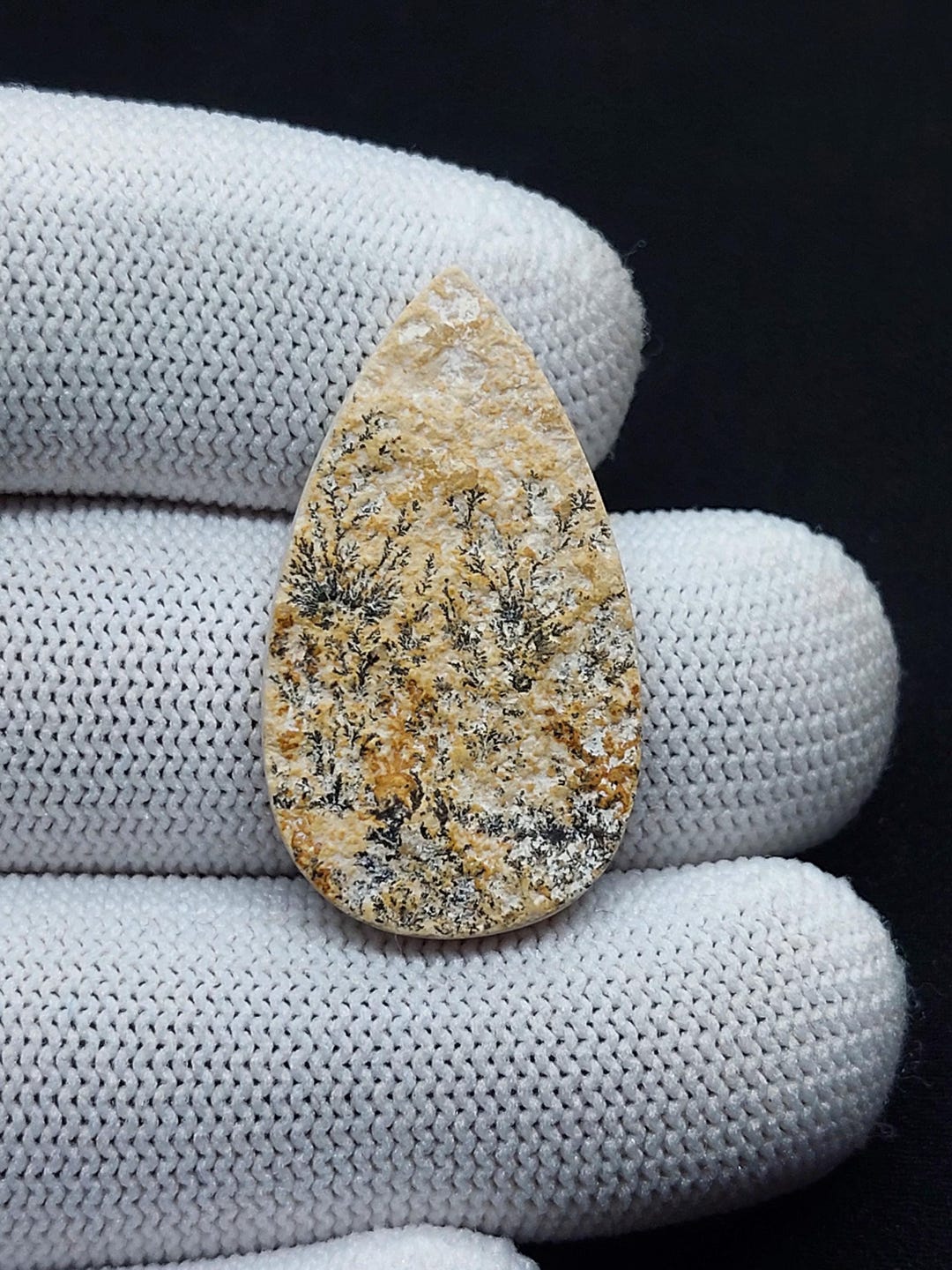 Psilomelane Dendrite Agate Slab | Natural Stone With Black Tree Pattern ...
