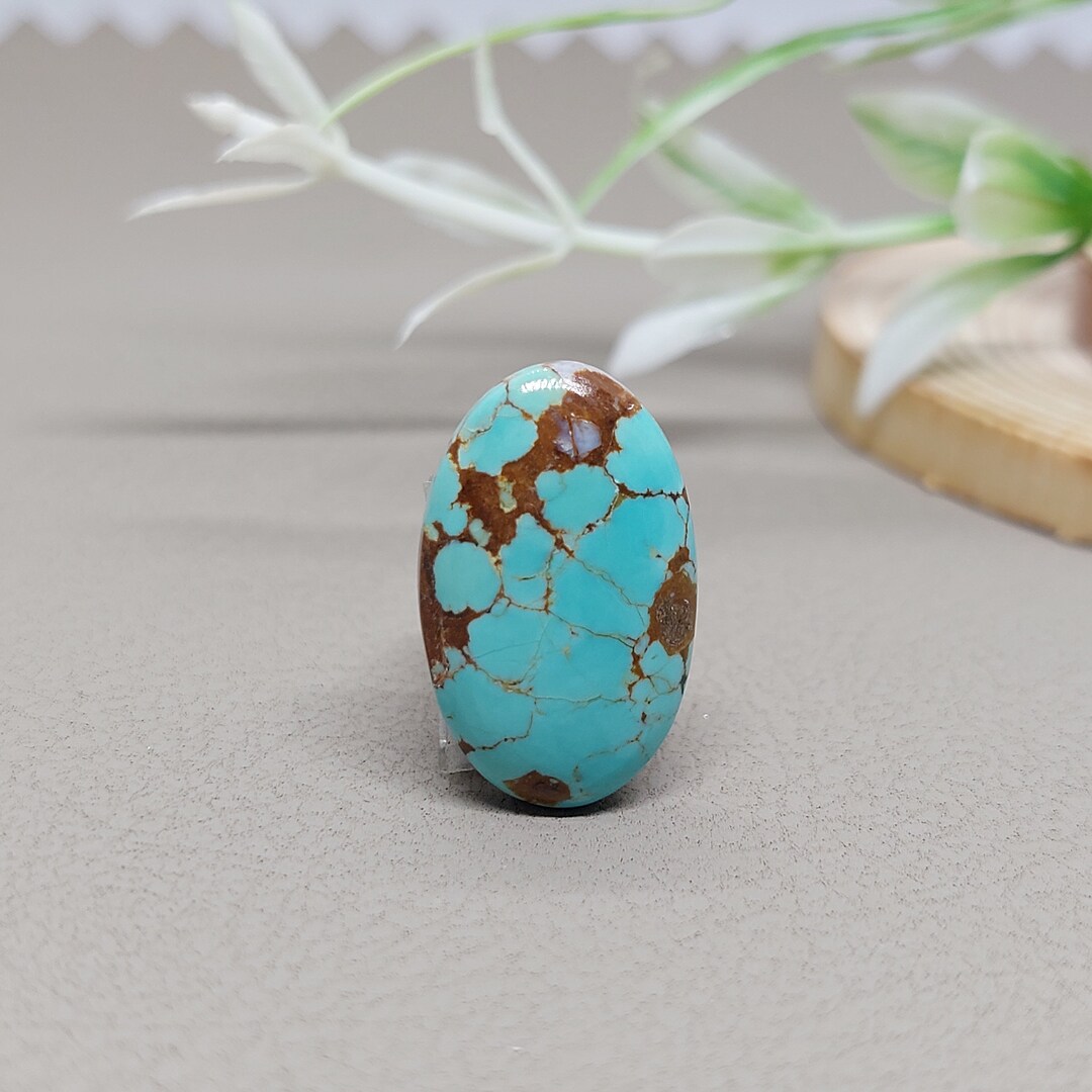Natural Number Eight Turquoise, Number 8 Turquoise Cabochon, 7.40 Cts ...
