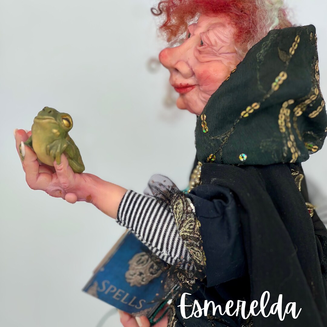 Wicked Witch, Crone, Sculpture, Handmade, Sorcerer, Handmade Art, Old ...