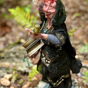 Wicked Witch, Crone, Sculpture, Handmade, Sorcerer, Handmade Art, Old ...