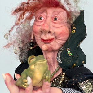 Wicked Witch, Crone, Sculpture, Handmade, Sorcerer, Handmade Art, Old ...