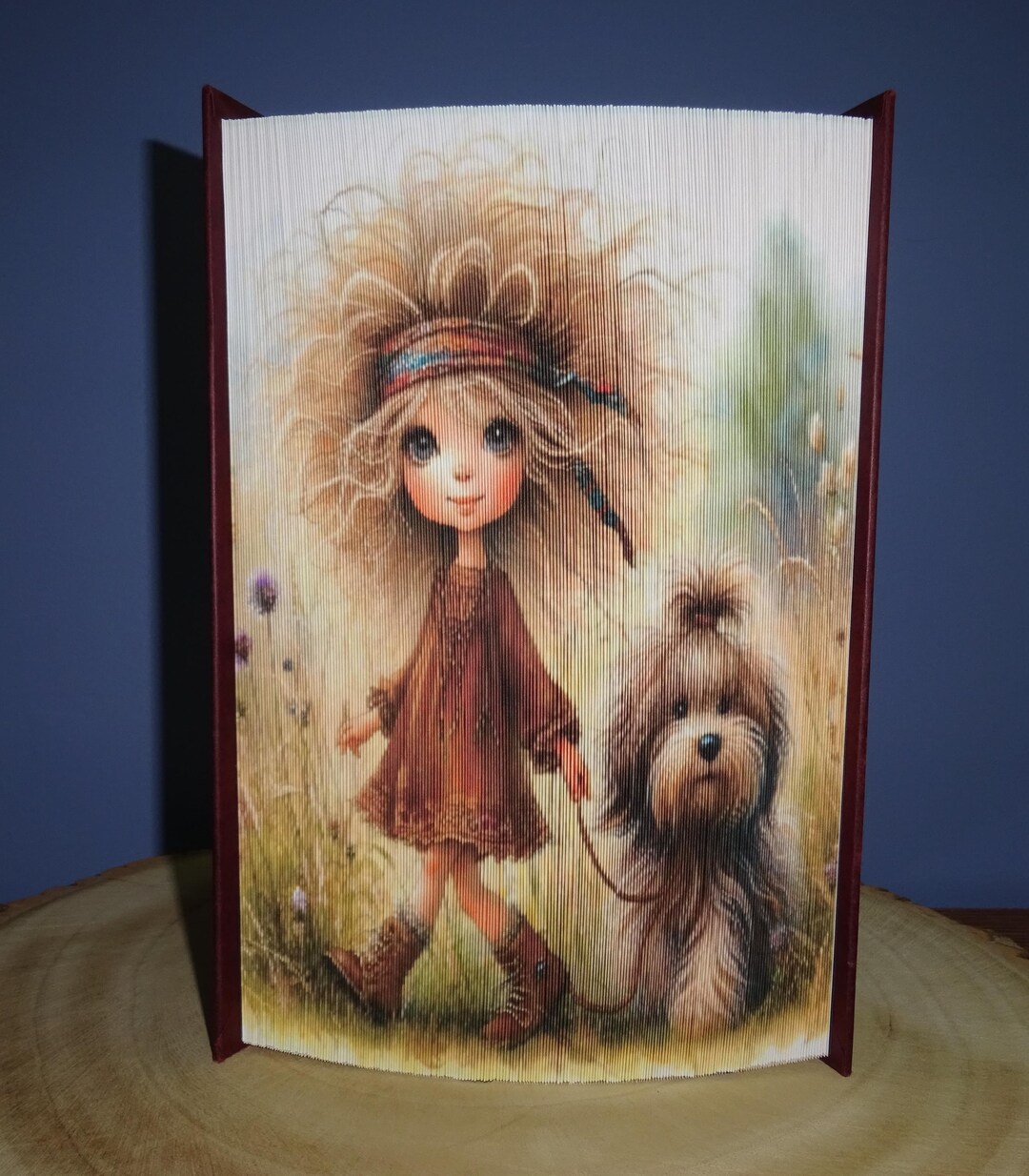 Buckskin Hippy 8 Photo Strip Pattern, Fore-edge Book Art, Birthday ...