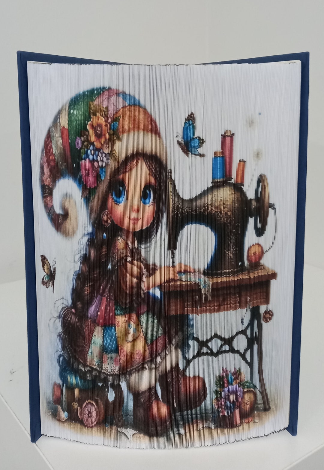 Sewing Machine A1 Photo Strip Pattern, Fore-edge Book Art, Thank You ...