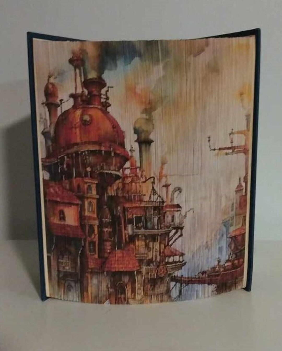 Steampunk City 10 Photo Strip Pattern, Fore-edge Book Art, Photo Art - Etsy
