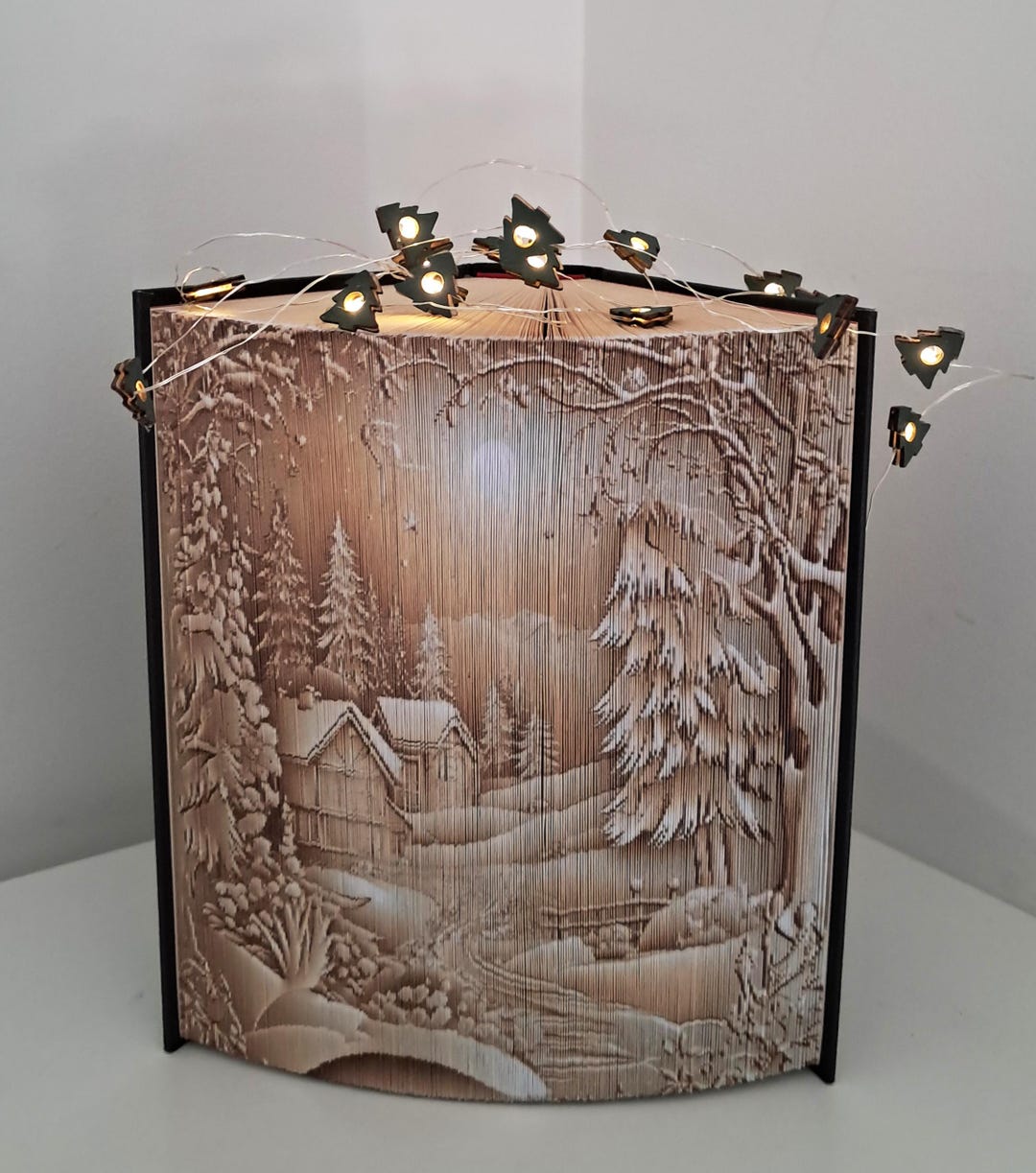 Christmas Engraving 3 Photo Strip Pattern, Fore-edge Book Art ...