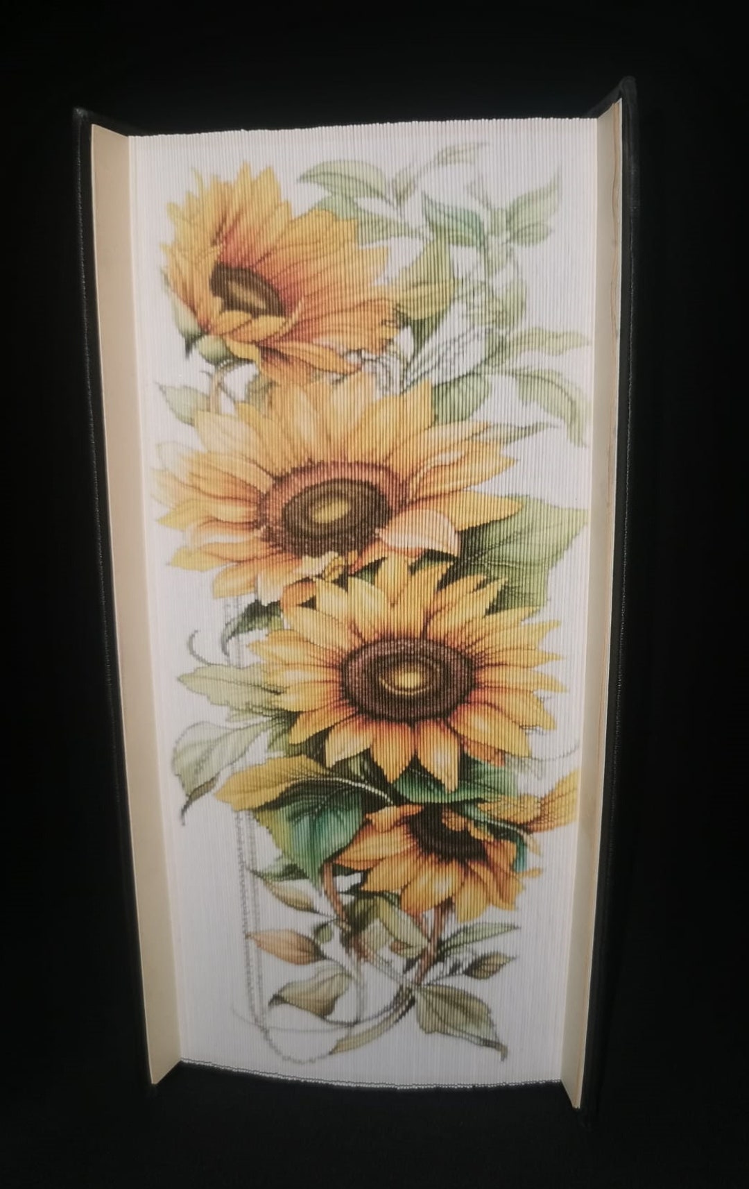 4 Sunflowers BK1 Narrow Photo Strip Pattern, Birthday, Thank You ...
