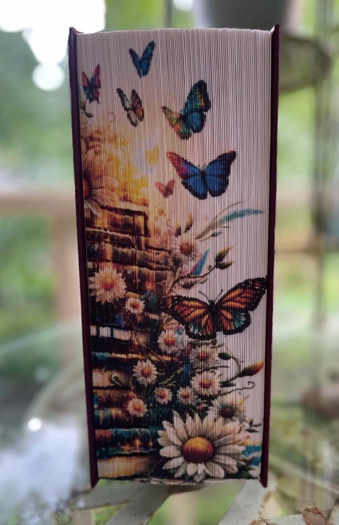 Stacked Books 13 Photo Strip Pattern, Fore-edge Book Art, Birthday ...