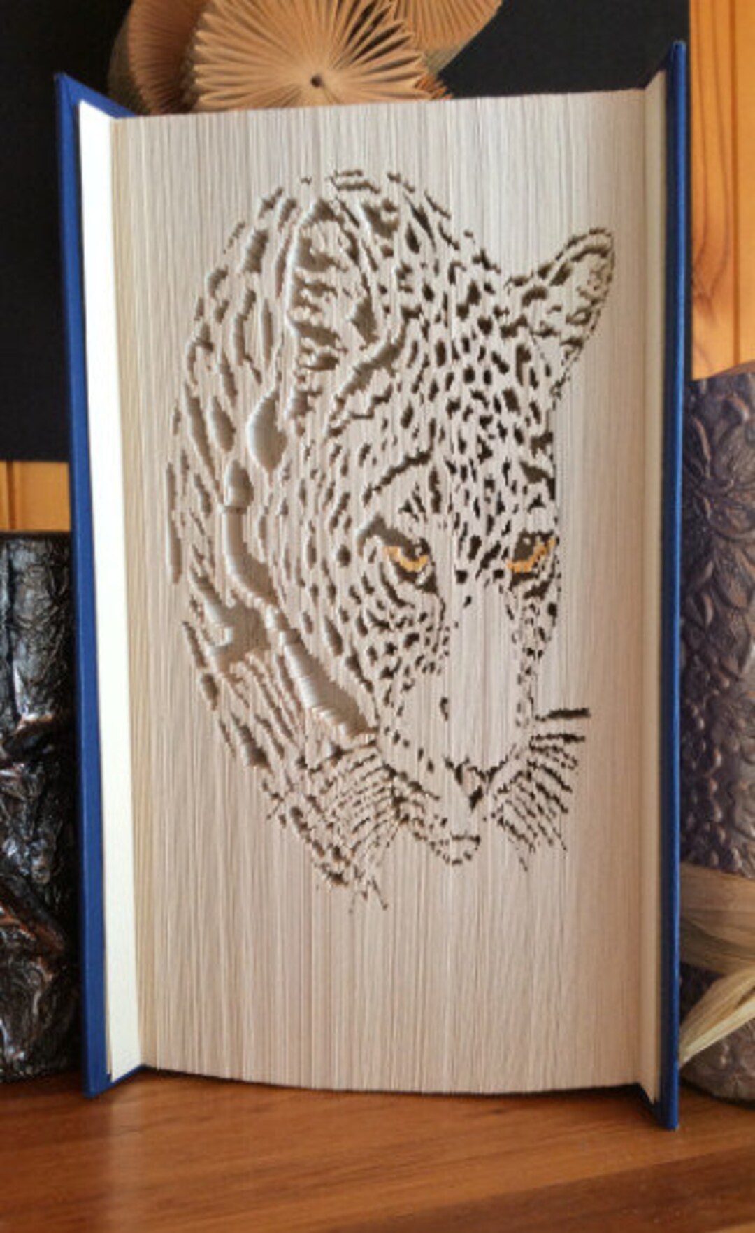 Leopard Book Folding Pattern, African Cat, Exotic Cats, Leopard - Etsy