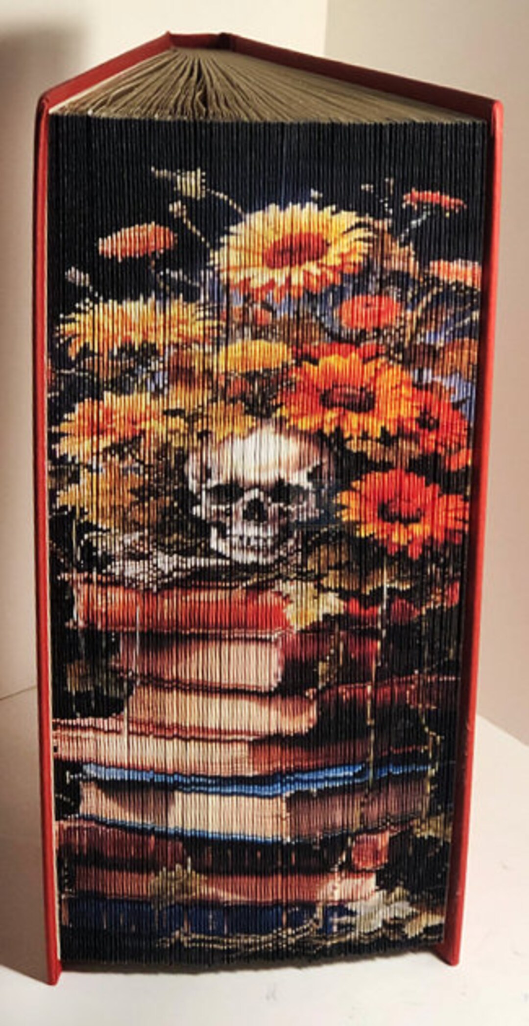 Halloween Narrow Books 25 Photo Strip Pattern, Fore-edge Book Art ...