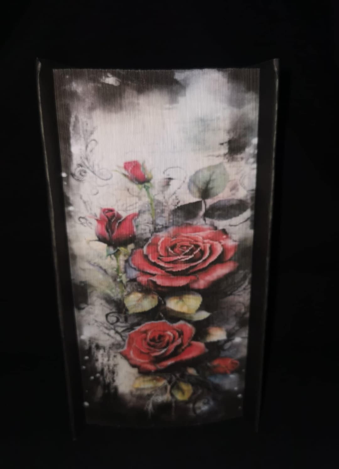 03 Gothic Rose Photo Strip Pattern, Fore-edge Book Art, Housewarming ...