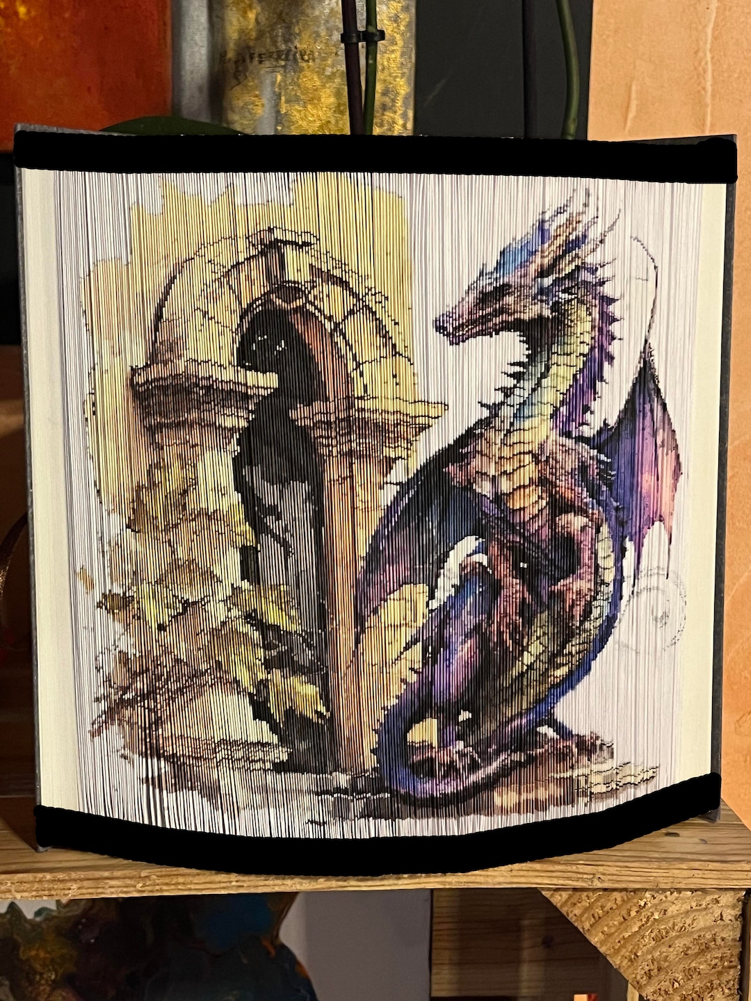 World of Magic 20 Photo Strip Pattern, Fore-edge Book Art, Dragons, Photo Art, Book Art - Etsy