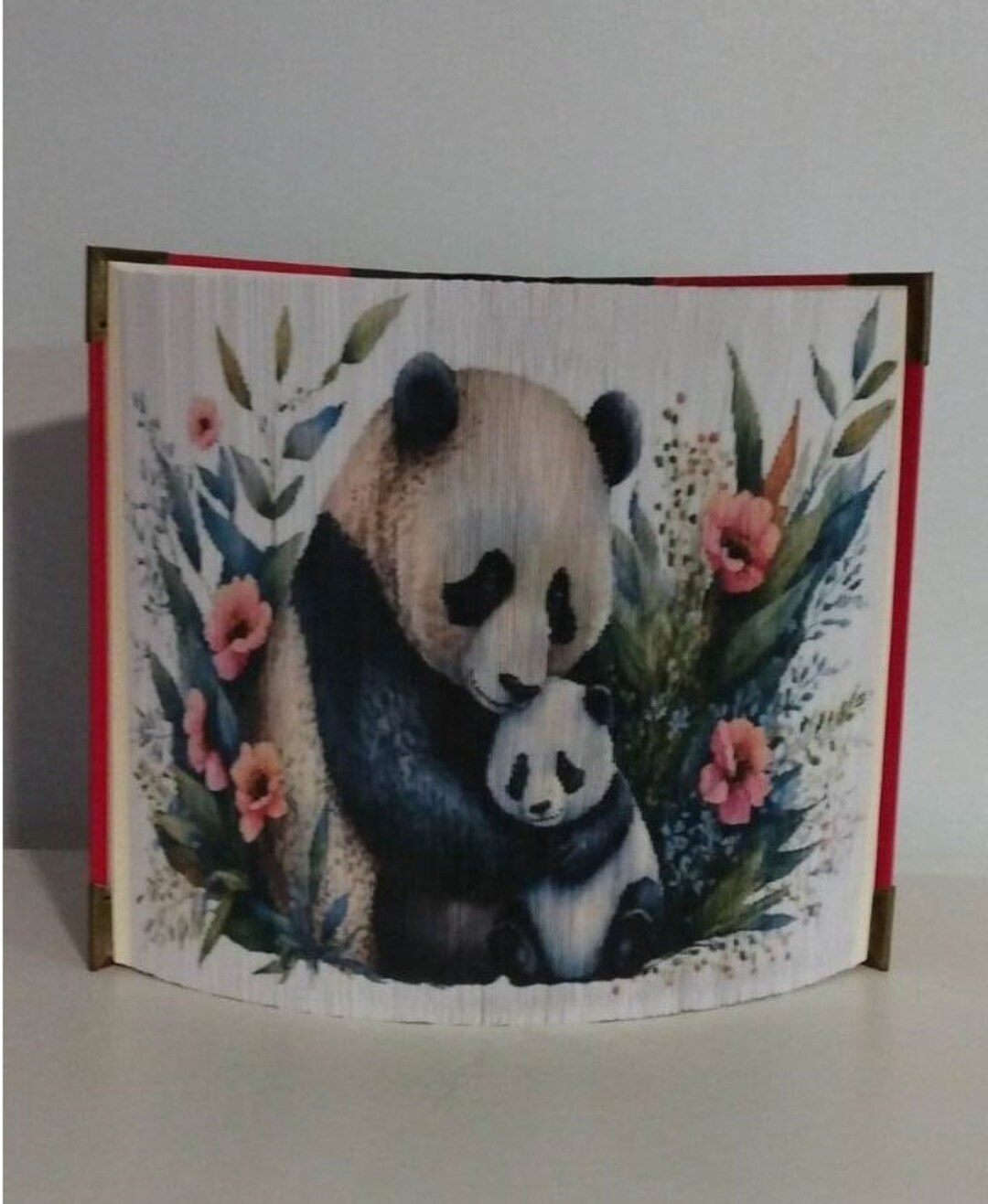 Mom and Baby Panda Photo Strip Pattern, Fore-edge Book Art, PANDA ...