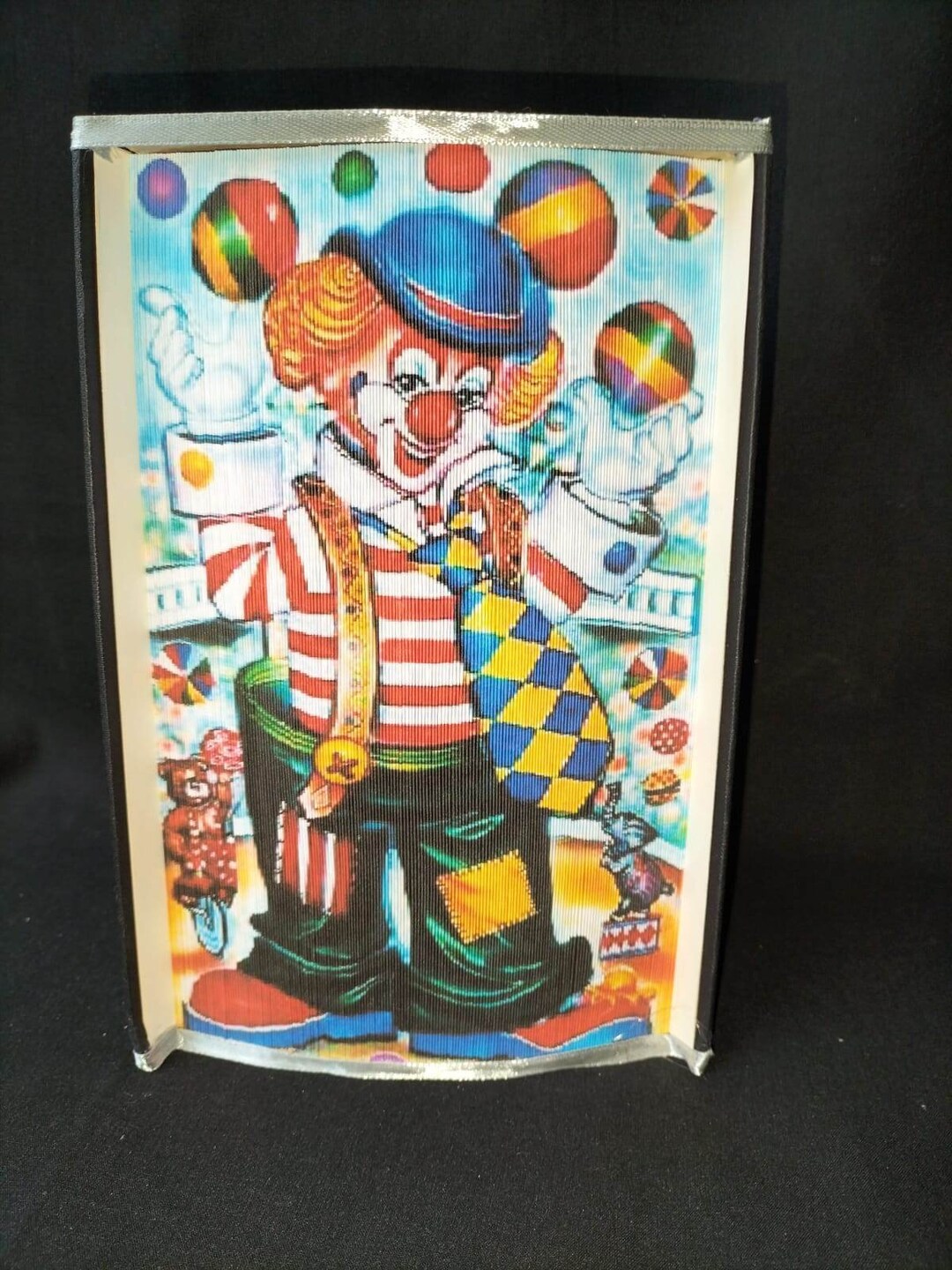Clown 2 in Colors Photo Strip Pattern, Fore-edge Book Art, Clown ...
