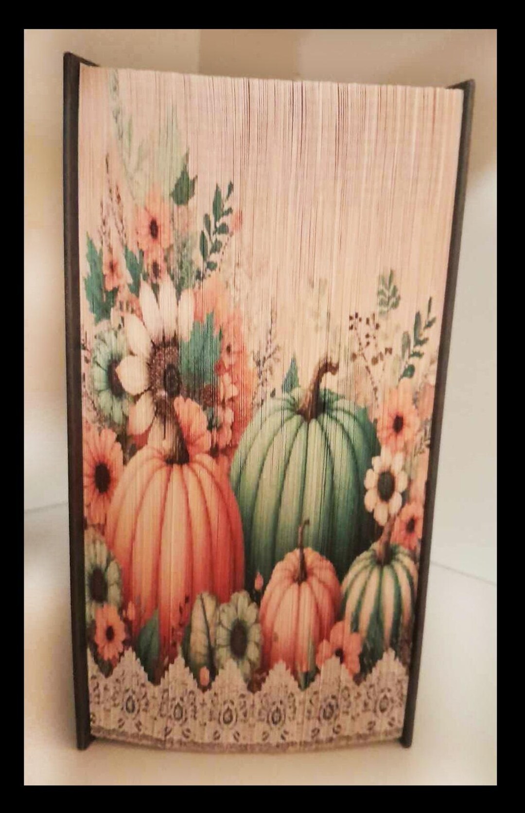 Pumpkin 23 Photo Strip Pattern, Fore-edge Book Art, Thank You ...