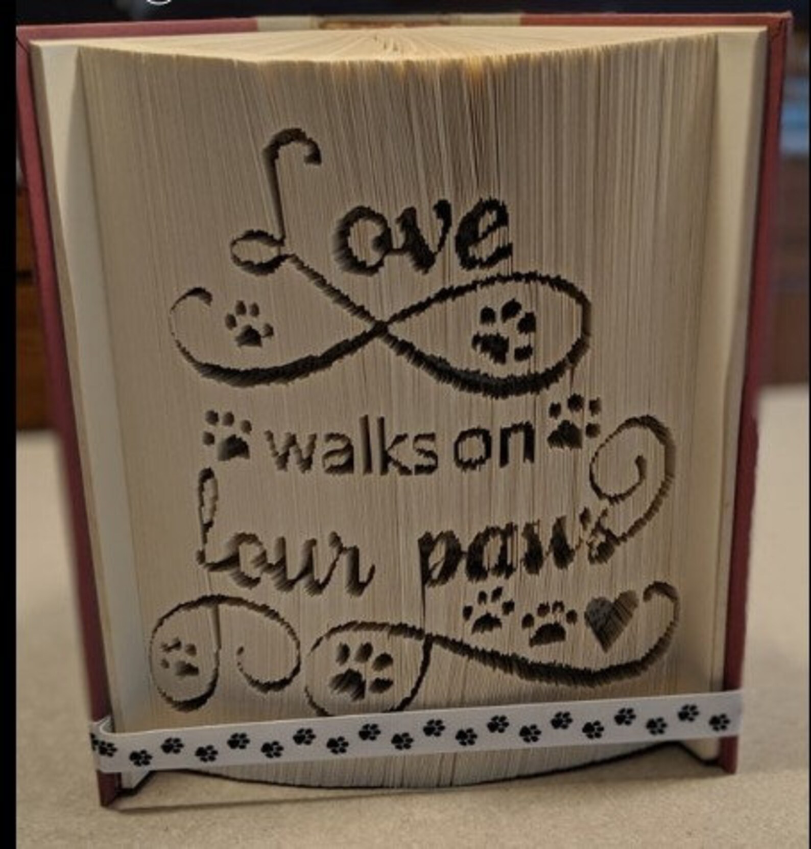 Love Walks on 4 Paws Book Folding Pattern - Etsy