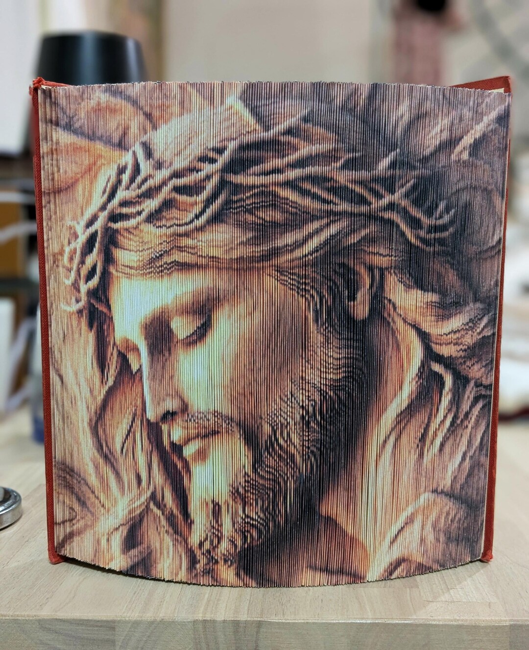 Christ Jesus Engraved 14 Photo Strip Pattern, Fore-edge Book Art ...