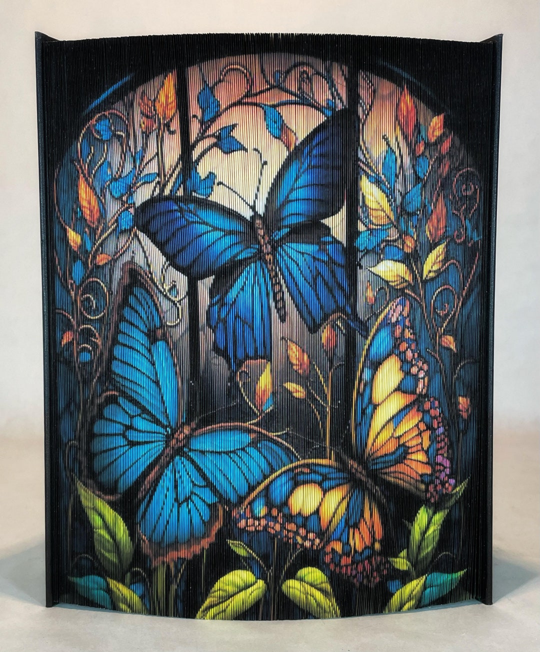 Butterflies in Stained Glass WA Photo Strip Pattern, Fore-edge Book Art ...