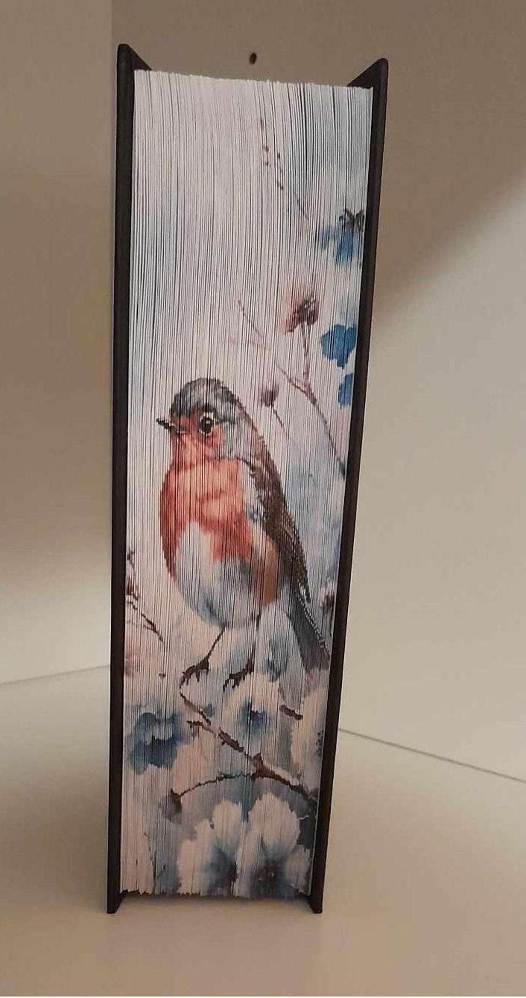 Blue Tone Animal Robin 920 Photo Strip Pattern, Fore-edge Book Art ...