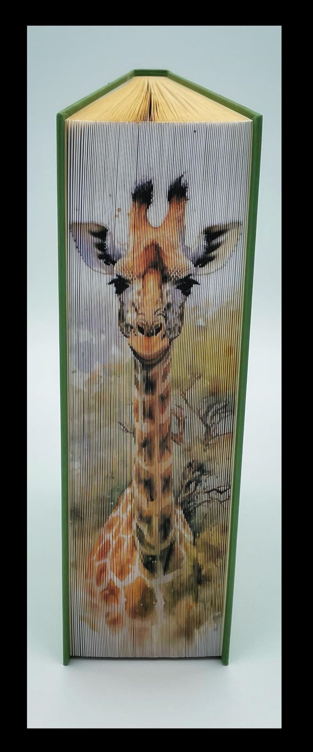 2 African Animals Giraffe Narrow Photo Strip Pattern, Fore-edge Book ...