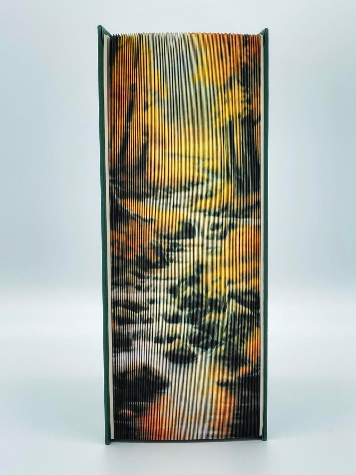 1 Fall Scene Split Photo Strip Pattern, Fore-edge Book Art, Birthday ...